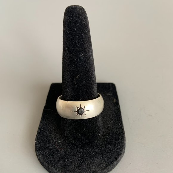 Jane Diaz | Jewelry | Jane Diaz Modernist Brushed Sterling Silver Wide ...